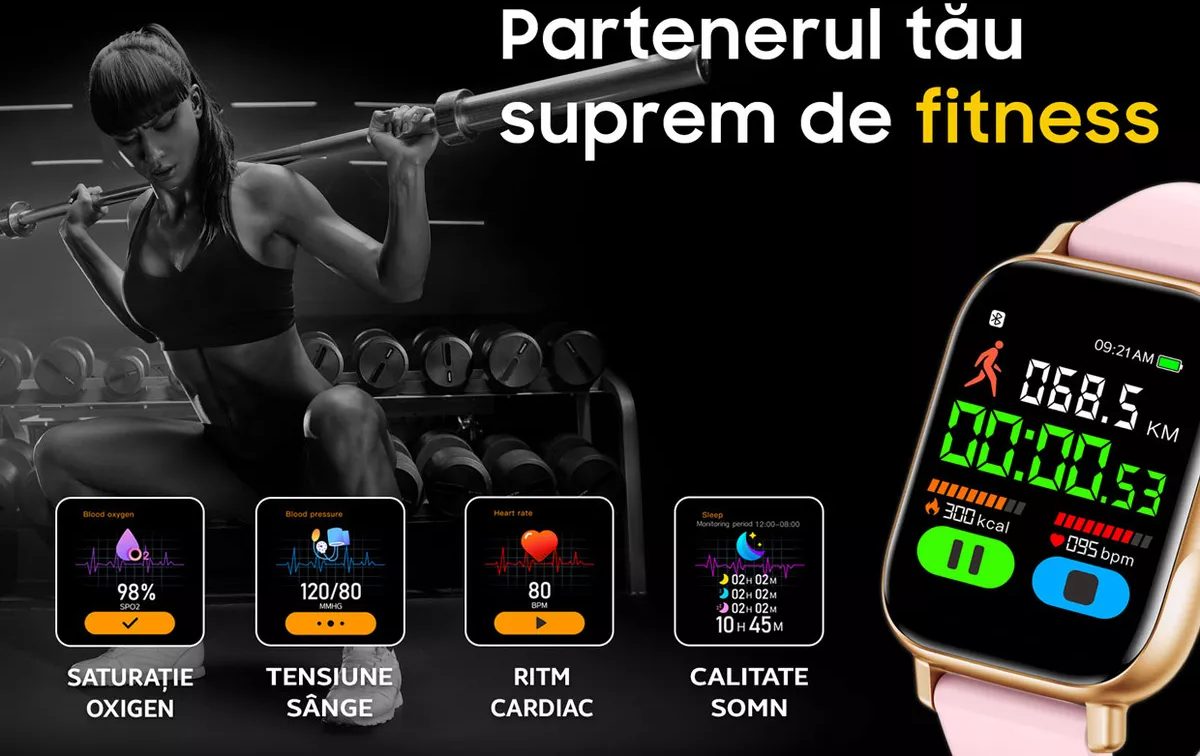 Smartwatch iHunt Watch 10 Titan Black Resigilat