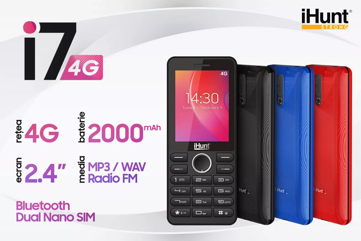 Telefon mobil iHunt i7 4G Dual SIM 2021 Black ihunt-i7-4g_black - cel.ro
