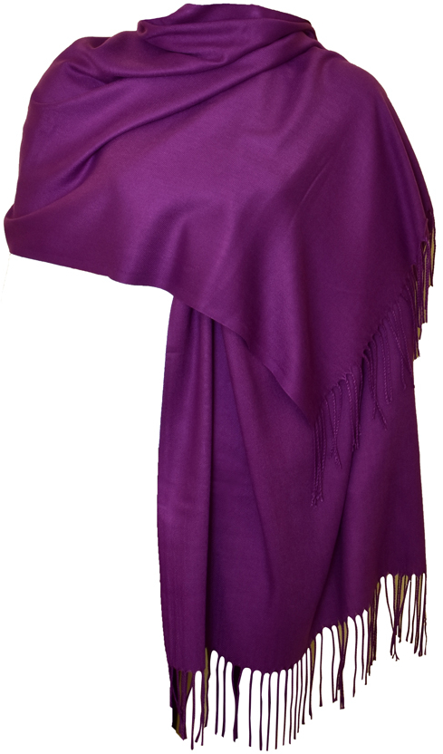 Esarfa tip sal din casmir mov inchis 1ws_CMI