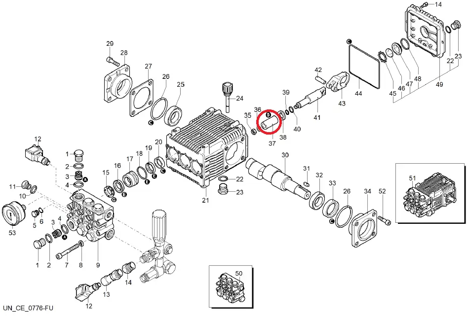 Set piston ceramica pentru MPX 200HDK AR-2757 - cel.ro