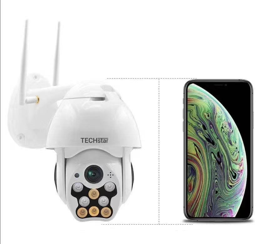 Camera Supraveghere PTZ Techstar® 903 2MP FullHD Lumina Infrarosie si LED - cel.ro