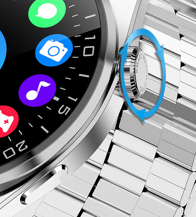 Smartwatch iQuality® Watch M1 PRO Functie Apelare si Buton Rotativ - cel.ro
