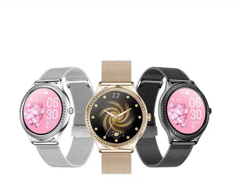 Smartwatch iQuality® Sapheer Sakura Silver Functie Monitorizare ...