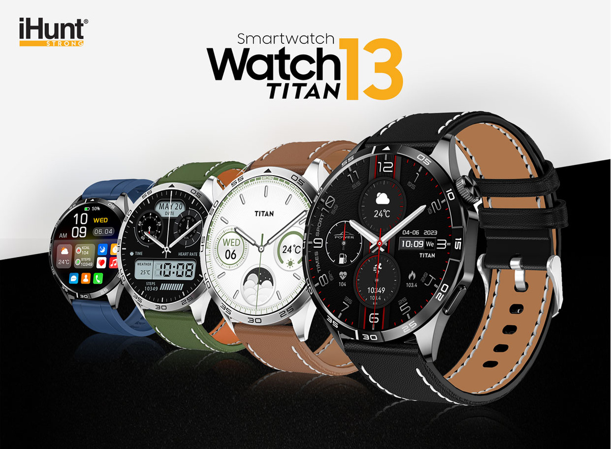 Smartwatch iHunt Watch 13 Titan AMOLED Display 1.43-inch Full Touch ...