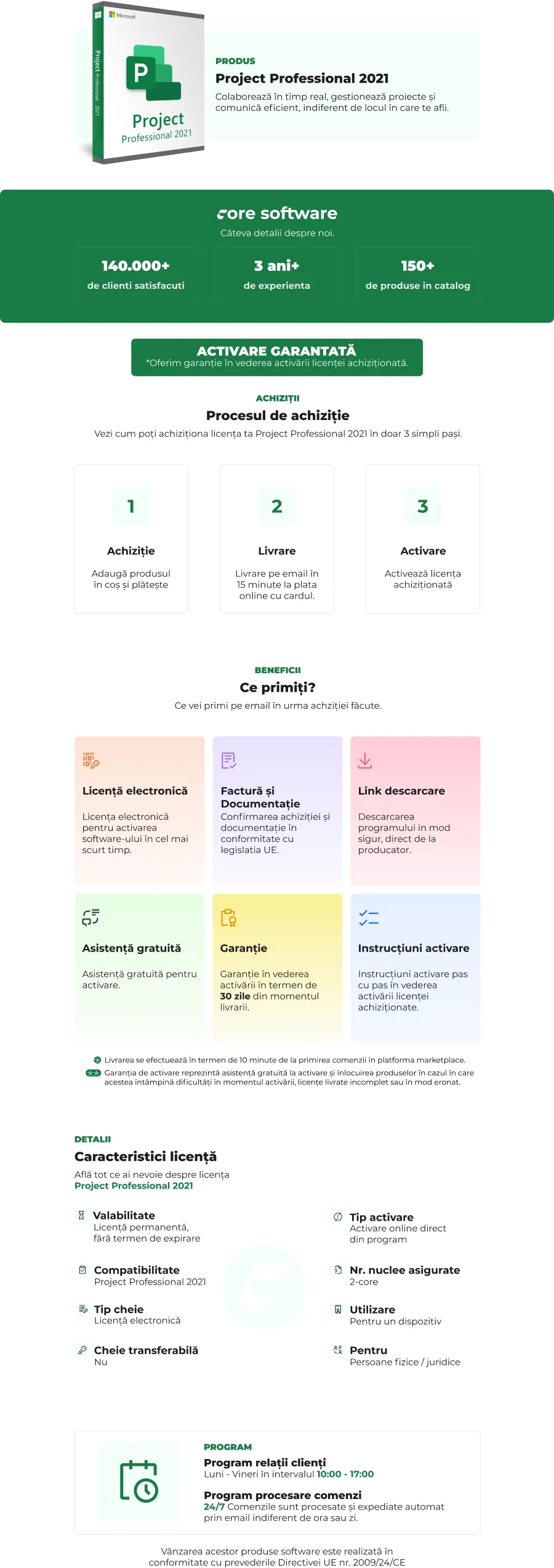 Licenta Project Pro 2021 - livrare pe email PROJECTPROF2019-ESD