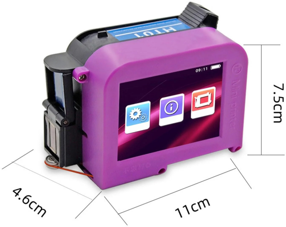 Imprimanta Portabila de Mana cu Cerneala Uscare Rapida Touchscreen ...