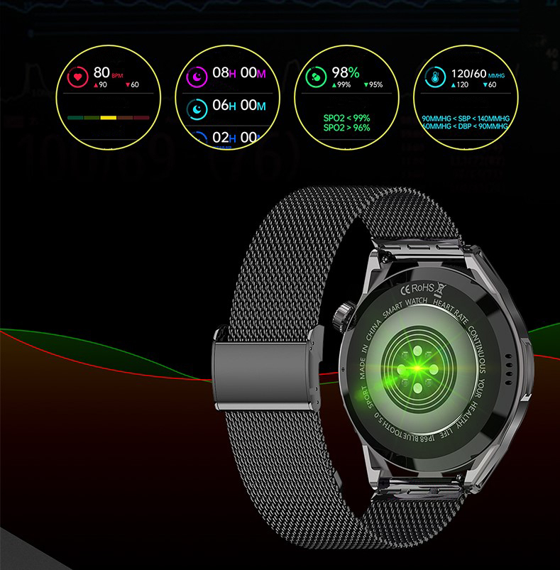 Smartwatch iQuality® HDT3 PRO cu Functie Apelare Telefon Buton Rotativ ...