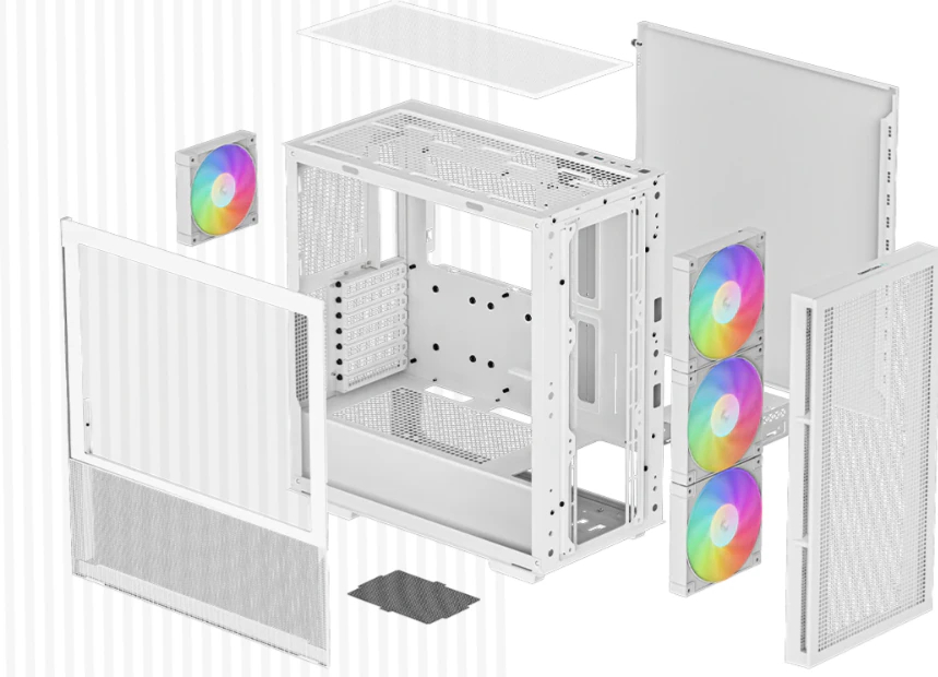 Carcasa Deepcool CH560 ARGB Middle Tower E-ATX/ATX/mATX/mITX Black