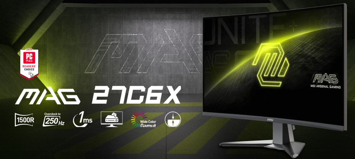 Monitor Gaming Curbat MSI MAG 27C6X 27 inch VA Full HD 250 HzOC 1ms HDR10 - cel.ro