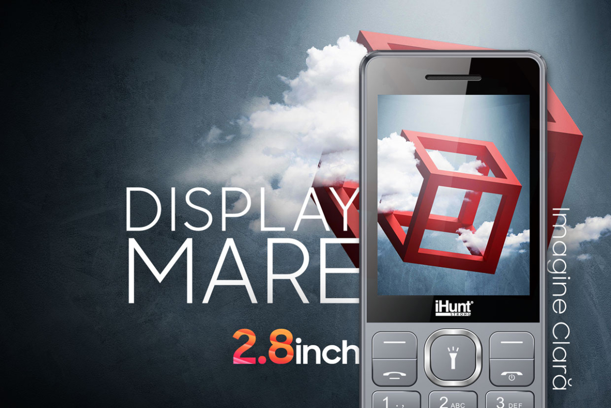 Telefon mobil iHunt i11 2.8 inch QVGA Dual SIM 32MB 1300 mAh Silver ihunt-i11 - cel.ro