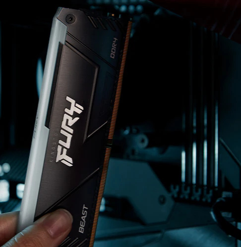 Kit Memorie RAM Kingston FURY Beast RGB 32GB 2x16GB DDR4 3200MHz CL16 Dual - cel.ro