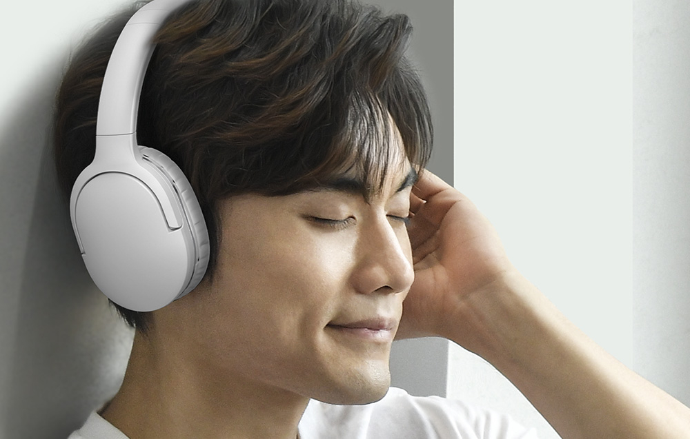 Casti Over the Ear Baseus Encok D02 Pro Wireless Bluetooth 5.0 Alb ...