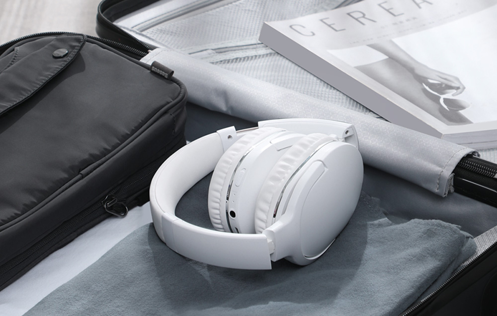 Casti Over the Ear Baseus Encok D02 Pro Wireless Bluetooth 5.0 Alb ...