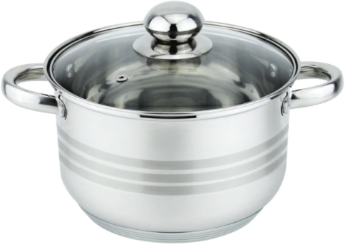 Oala Cu Capac Inox Capac Din Sticla Termorezistenta Manere Din Inox ...