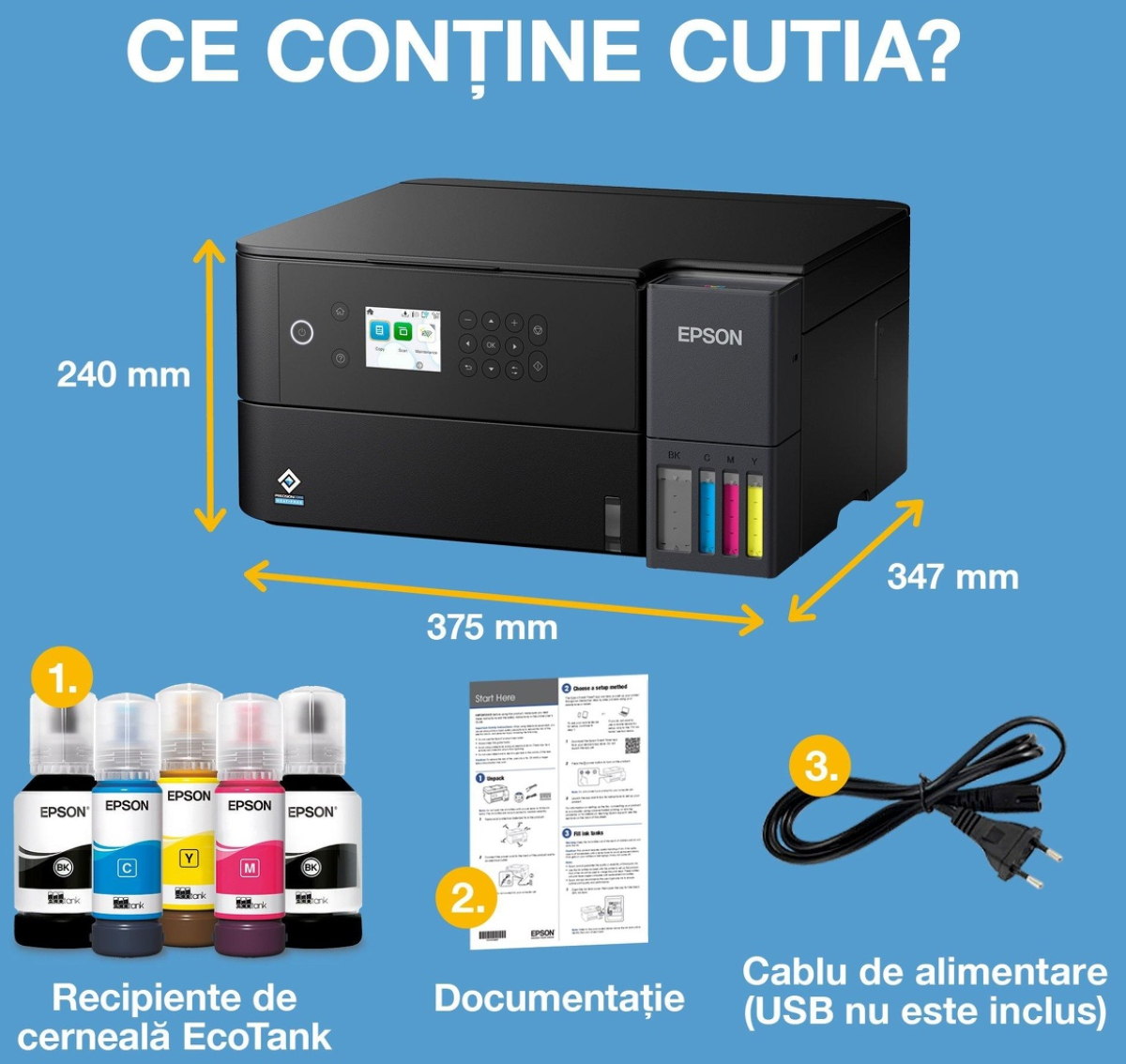 Multifunctionala Epson EcoTank L6360 Color A4 Duplex imprimare Retea Wi ...