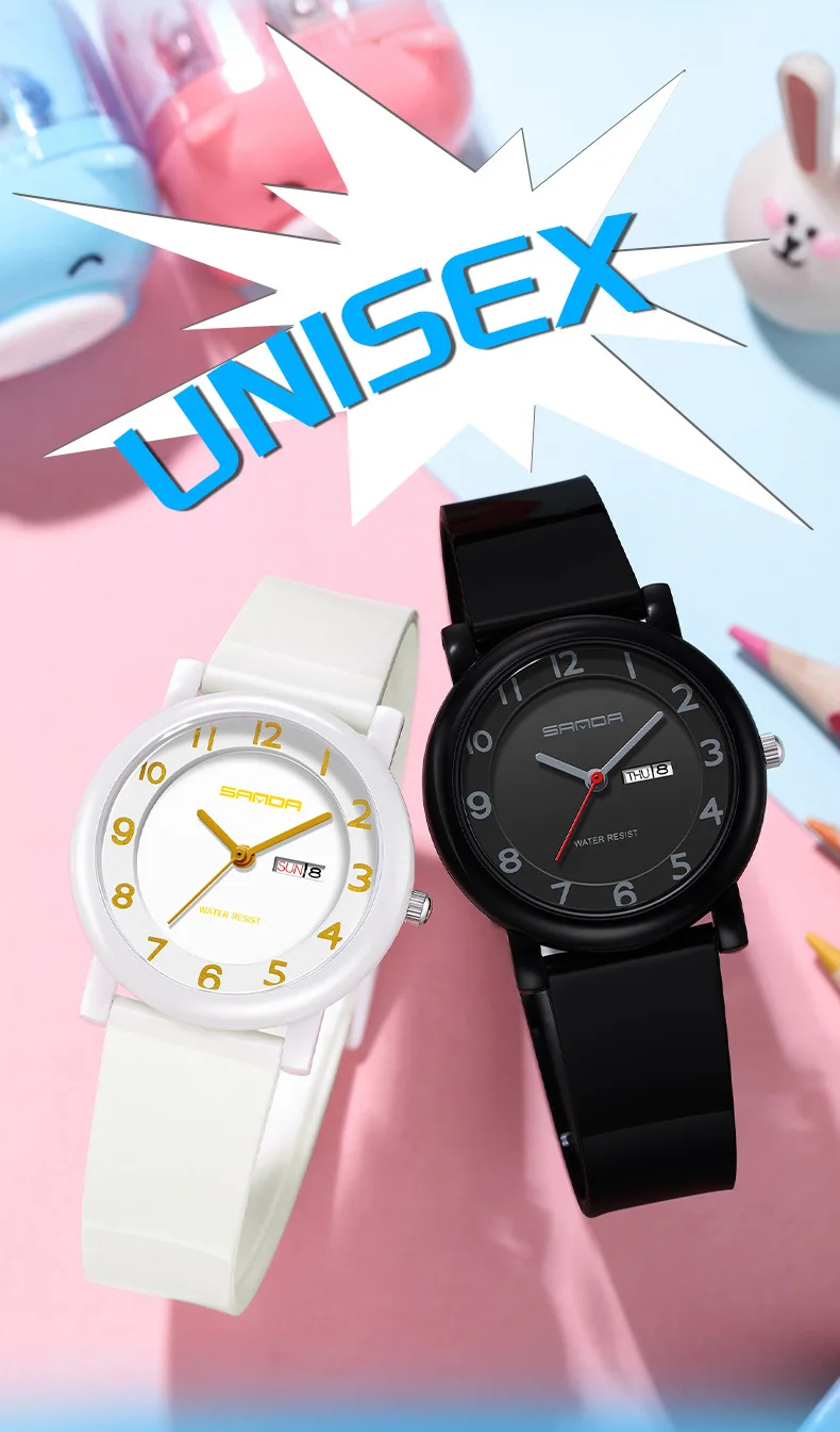 Ceas Copii Sanda 3225 Rose &ndash Design Fashion Analog Afisaj Data ...