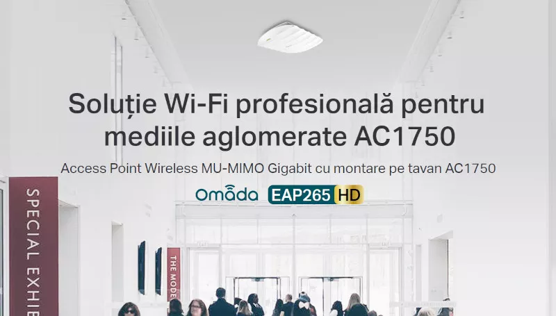 Access point TP-LINK EAP265 Gigabit HD Dual-Band Alb | eap265 hd