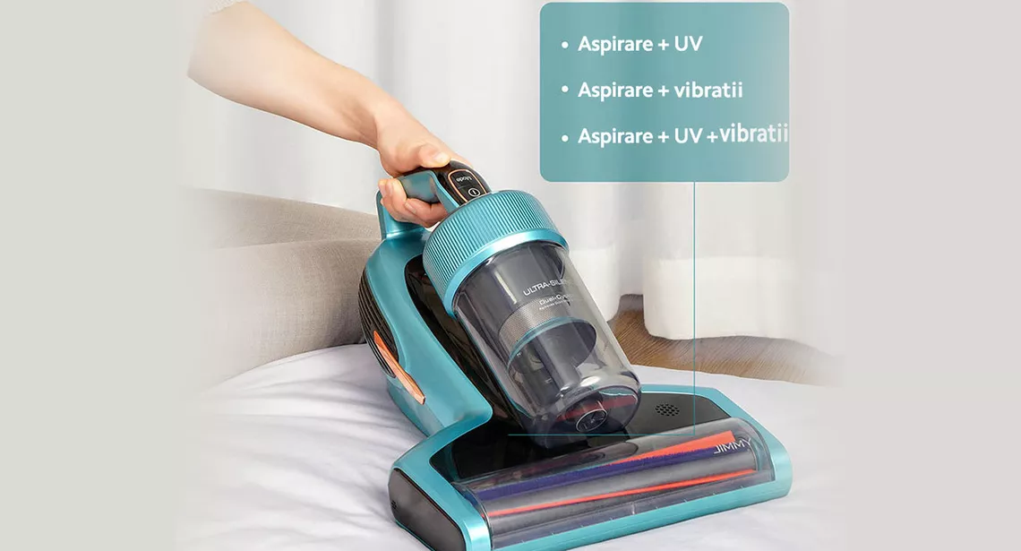 Aspirator JIMMY BX7 Pro Anti-Mite Vacuum Cleaner Functie Sterilizare UV ...