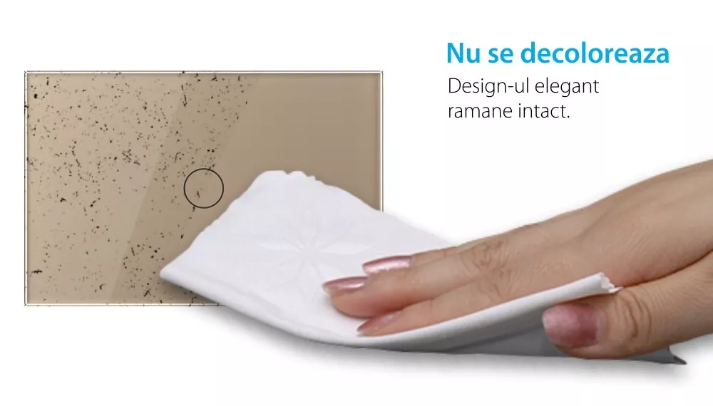 Intrerupator simplu cap scara-cap cruce Livolo touch din sticla ...