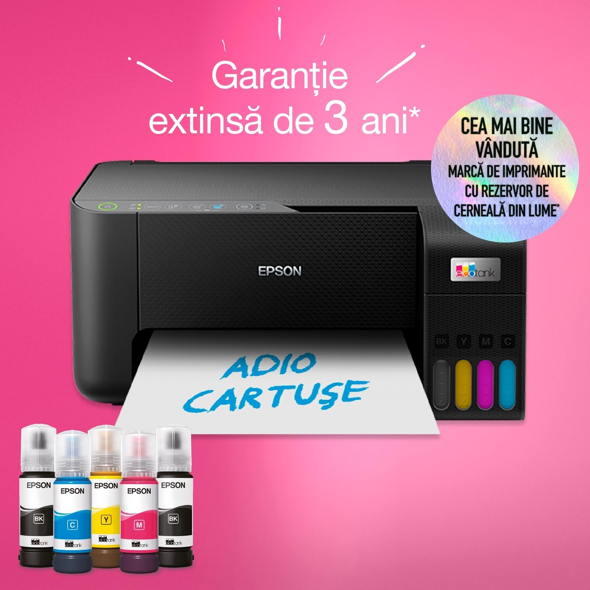 Multifunctional inkjet color Epson EcoTank CISS L3270 A4 alimentare ...