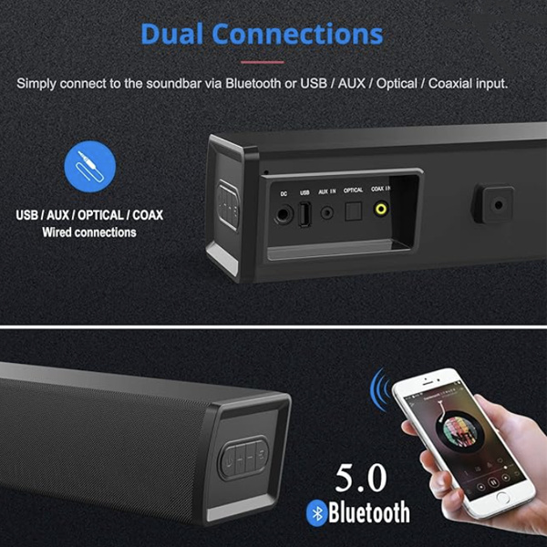 XTouch S7020HP 2.0 80 W RMS Bluetooth 5.0 USB HDMI Aux telecomanda la ...