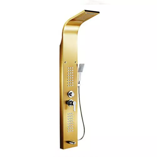 Panou dus hidromasaj inox 4 functii gold satin TRENDY S