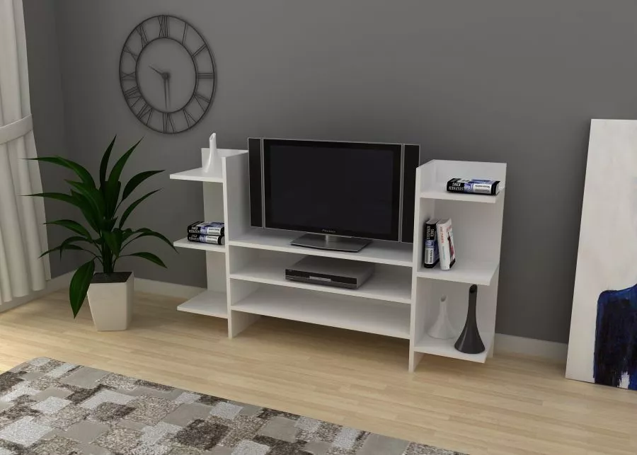 Comoda TV cu rafturi bilaterale CIRES Model 6034 la CEL.ro