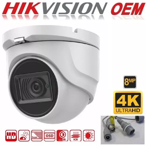 Camera dome Turbo HD Hikvision - DS-2CE76U1T-ITMF 8MP 2.8mm IR EXIR 30m IP67 - cel.ro