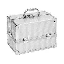 Geanta Make-up profesional aluminiu - silver isaag880099 - cel.ro