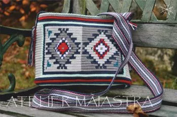 Gentuta crosetata manual ornamentata cu motivul popular din Banat ...