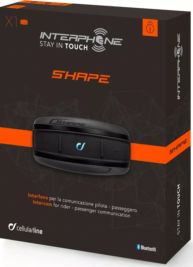 Sistem de comunicare moto Interphone Shape Single Pack Conferinta de ...