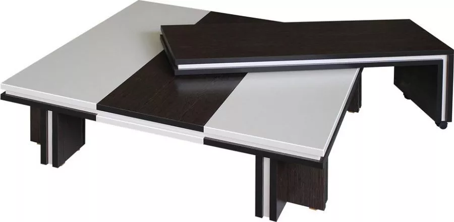 Masuta Laussane pal Wenge/ Argintiu 900 x 900 x 318mm cu brat 1300 ...