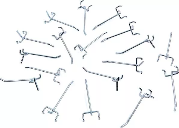 Set carlige pentru panou scule Otel 18 piese gb2266 - cel.ro