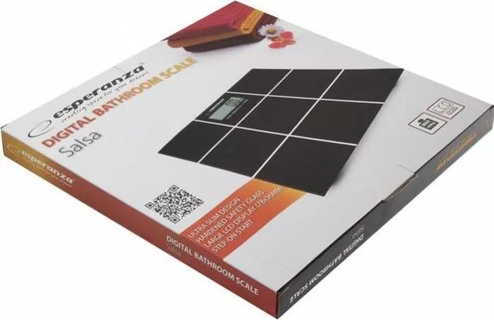 Cantar corporal Salsa ecran LCD maxim 180 kg sticla 6 mm oprire automata ebs004 - cel.ro