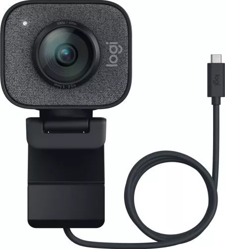 Camera Web Logitech StreamCam FullHD 1080p Streaming USB-C Noise Reduction