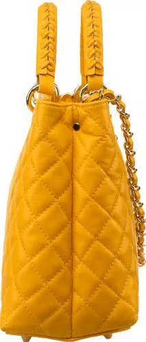 Poseta dama piele Toro Nero Crossed Lady Yellow 3203-galben - cel.ro