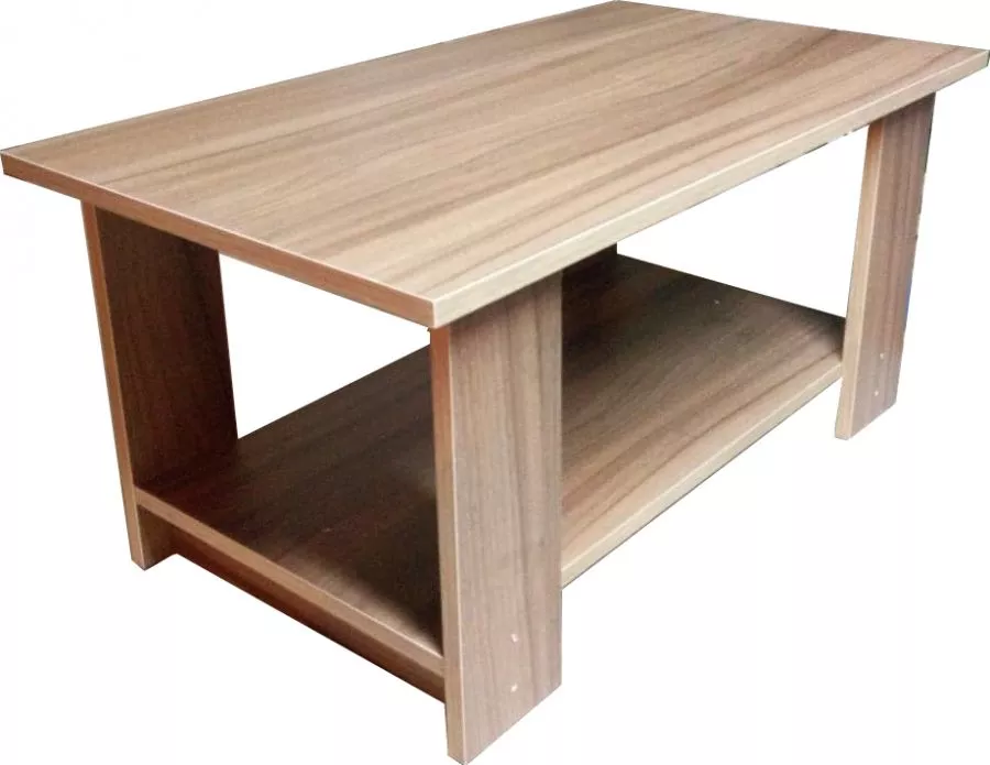 Masuta cafea pentru living/birou nuc deschis 18 mm canturi abs 90x41x55 ...