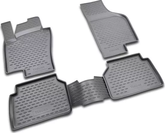 Set covorase cauciuc negre tip tavita Premium/Personalizat compatibil VW Tiguan - cel.ro