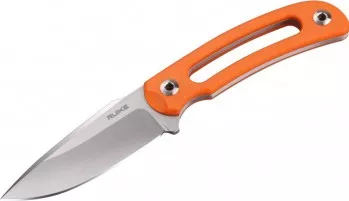 Cutit Ruike Hornet F815-J maner portocaliu cu teaca otel inoxidabil ...