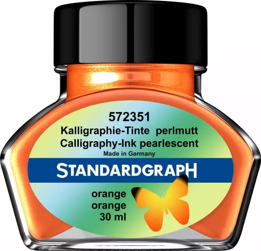 Cerneala perlata caligrafie Standardgraph orange 30ml 572351