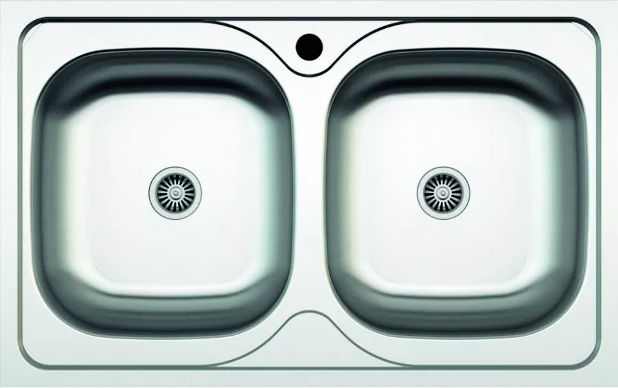 Chiuveta cu doua cuve pentru masca Z-INOX ZLN-0216 Inox anticalcar ...