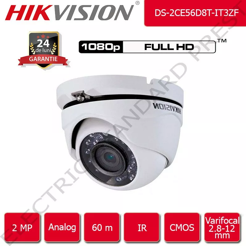 Camera de supraveghere HIKVISION Starlight Color noaptea analog 60 m IR ...