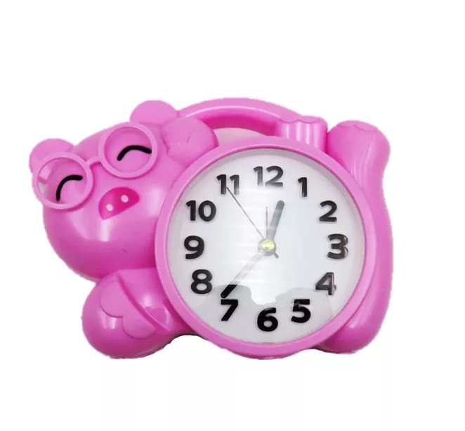 Ceas de masa in forma de porcusor roz 20cm 1112223569 - cel.ro