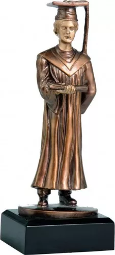 Trofeu Statueta Absolvire Absolvent Personalizat din Rasina 23 cm ...