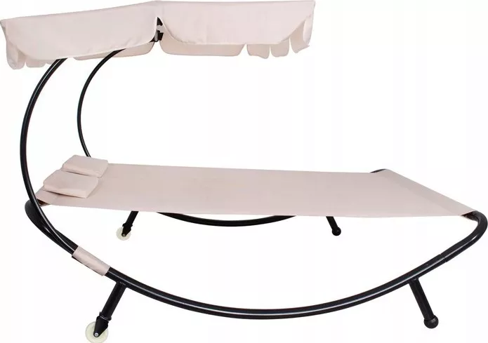 Sezlong tip Pat dublu cu Perne si Acoperis pentru Terasa sau Gradina 2 ...