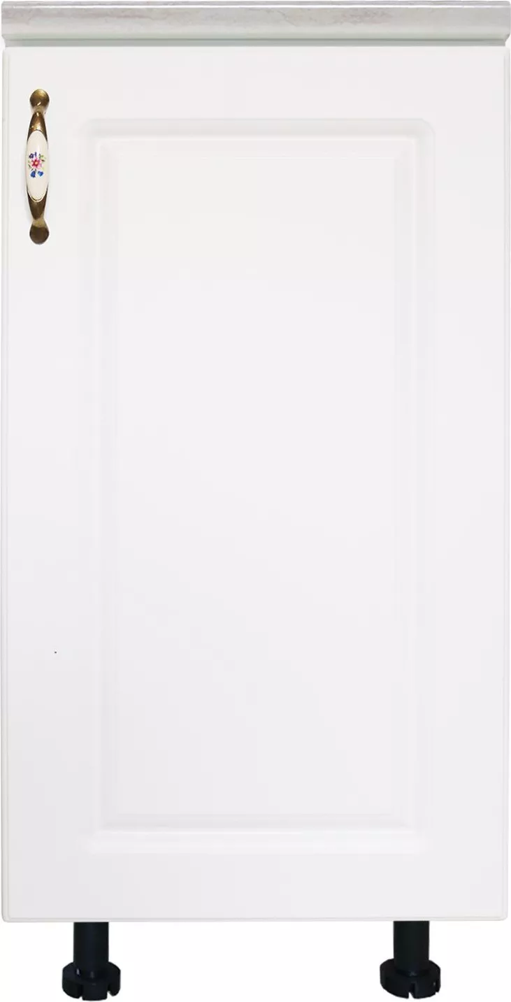 Corp inferior cu 1 usa Zebra Alb/MDF Alb mat cu blat Travertin 40 x 85 ...