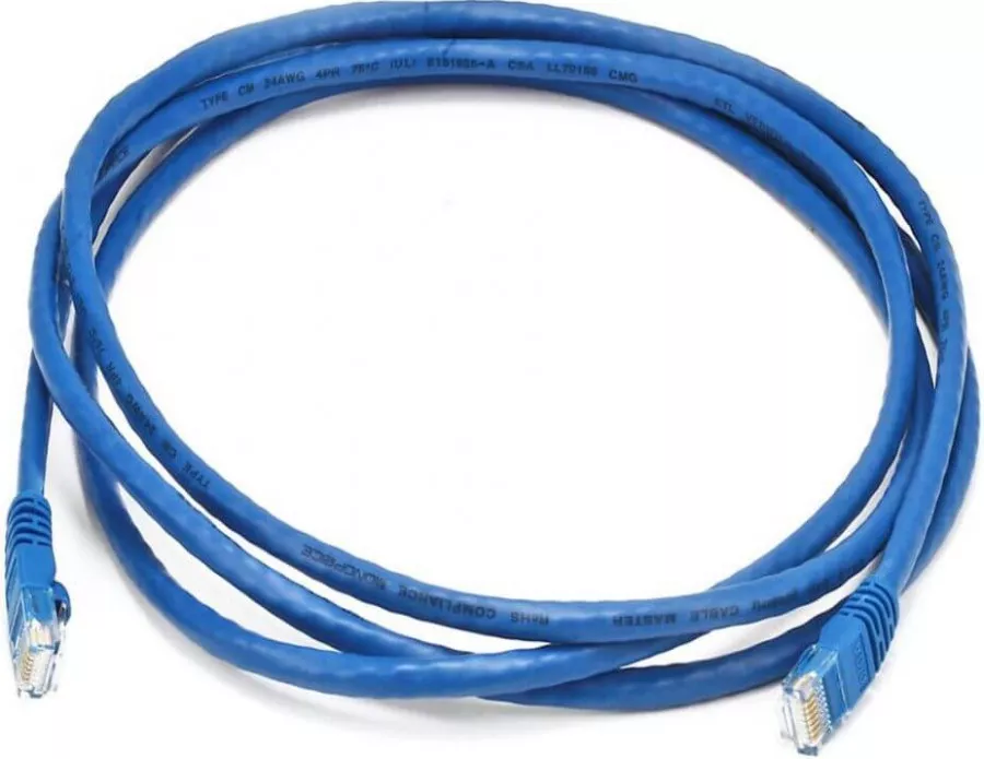 Cablu UTP Retea Albastru Ethernet Cat 5e 3m Lungime - Cablu Patch de ...