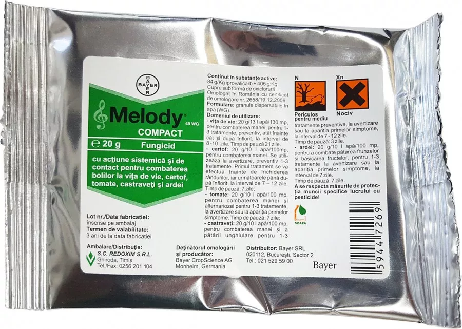 Fungicid Melody Compact 49 WG 20 grame | 778t676