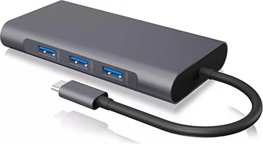 Hub USB 3.1 Type-C DL-LINK WHV010 10 in 1 3 x USB 3.0 1 USB Type-C Port ...