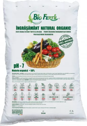 Ingrasamant natural organic Bio Fertil 20 Litri BFN-001